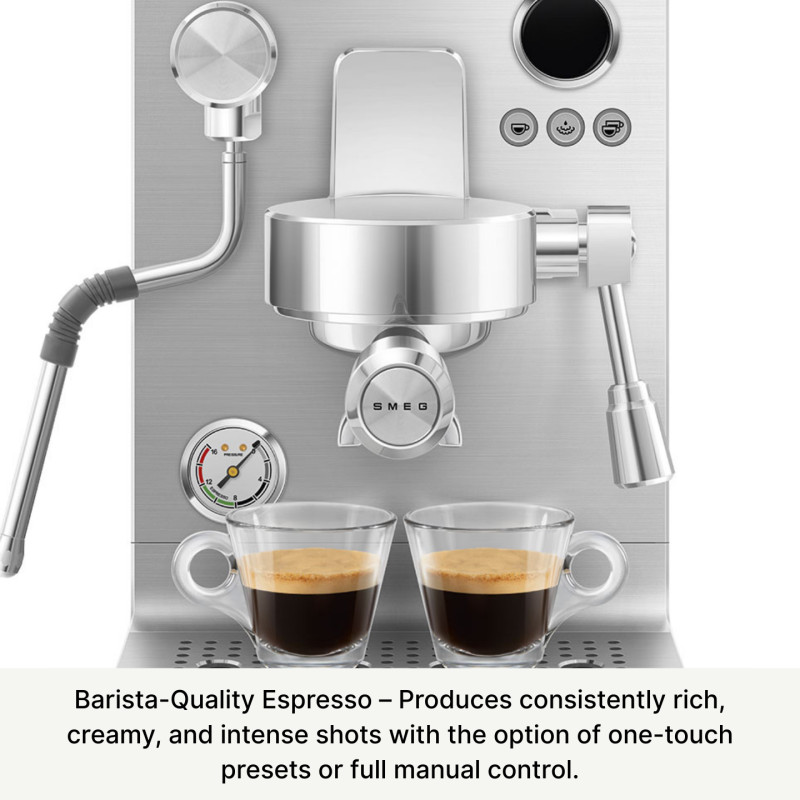 Smeg Mini-Pro EMC02BLMEU Espresso Coffee Machine - Black