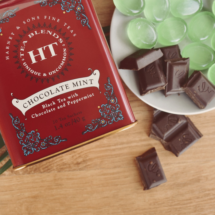 Juoda arbata su aromatais Harney & Sons „Chocolate Mint“, 20 vnt ...