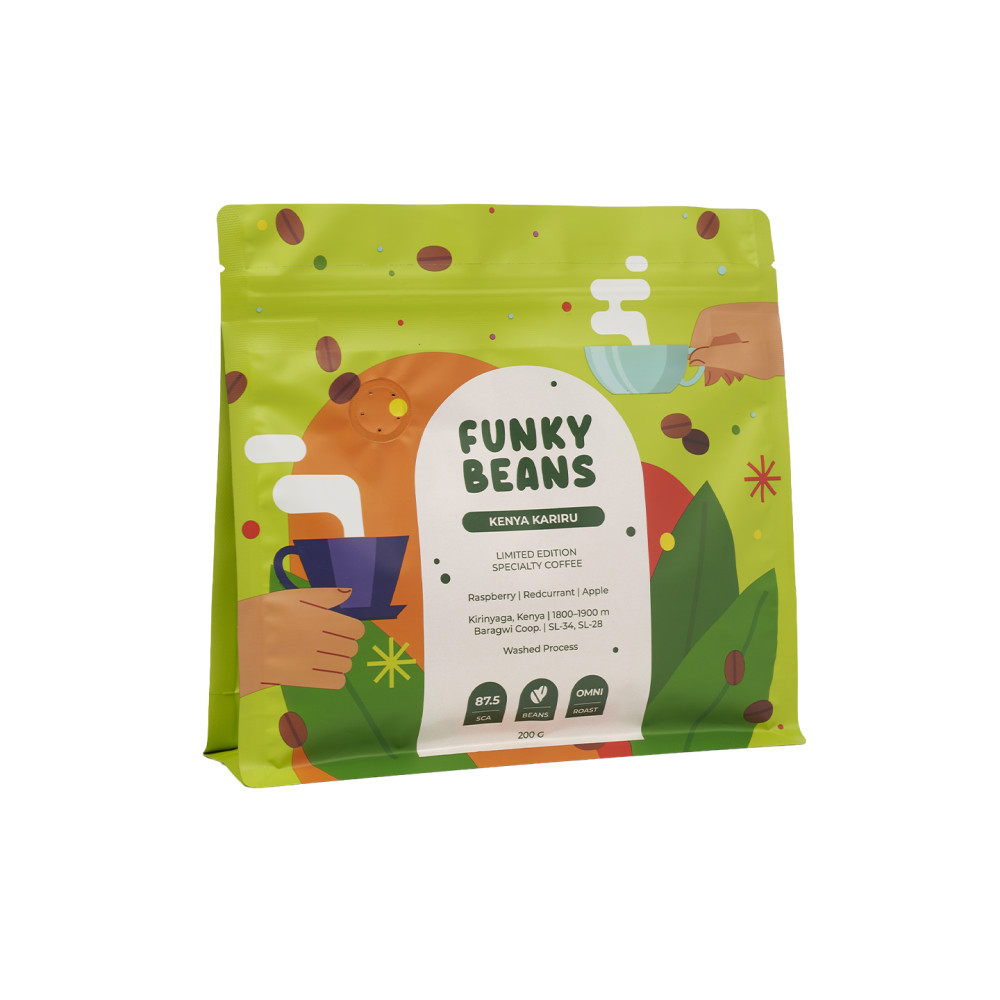 Specialty coffee beans Funky Beans Kenya Kariru, 200 g | Coffee Friend