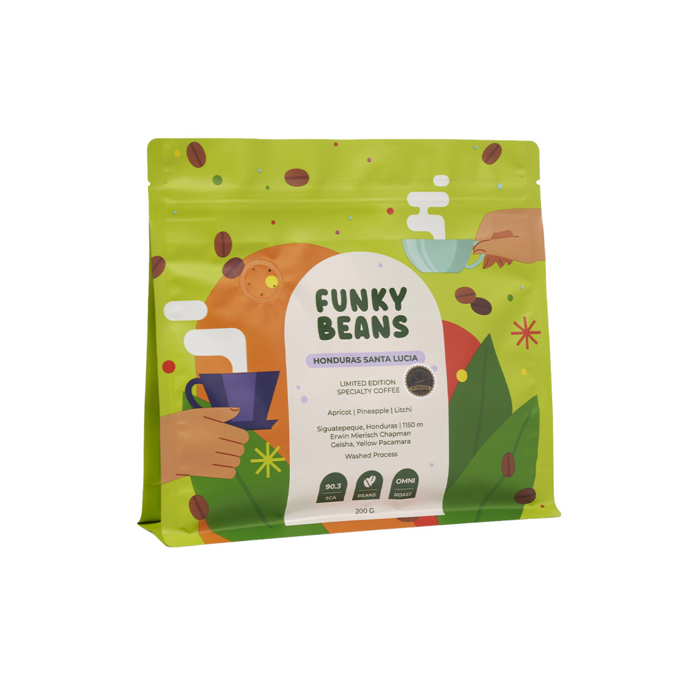 Specialty coffee beans Funky Beans Honduras Santa Lucia COE#2, 200 g ...
