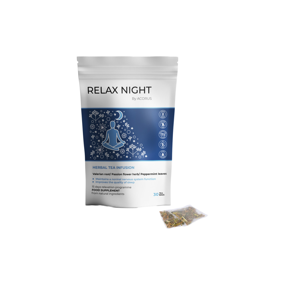 Herbal tea infusion ACORUS Relax Night, 30 pcs. | Coffee Friend
