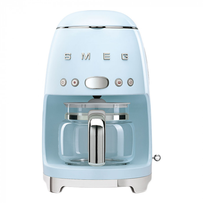 Smeg DCF02PBUK 50's Style Coffee Maker - Pastel Blue