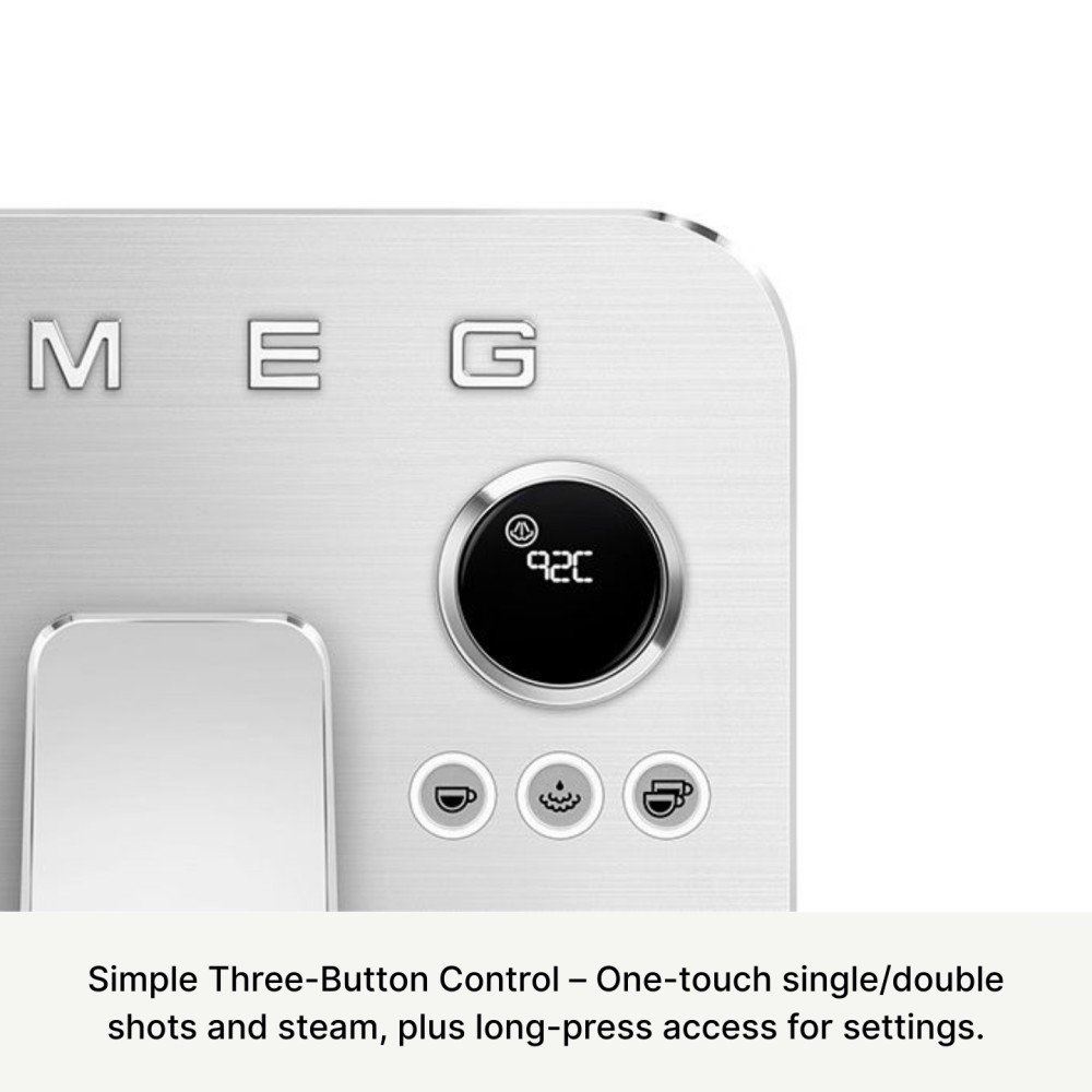 Smeg Mini-Pro EMC02BLMEU Espresso Coffee Machine - Black