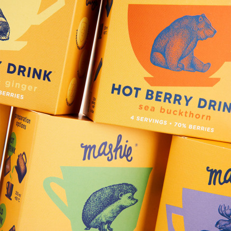 Valge sõstra ja ingveri püree MASHIE Original by Nordic Berry, 4 portsjonit