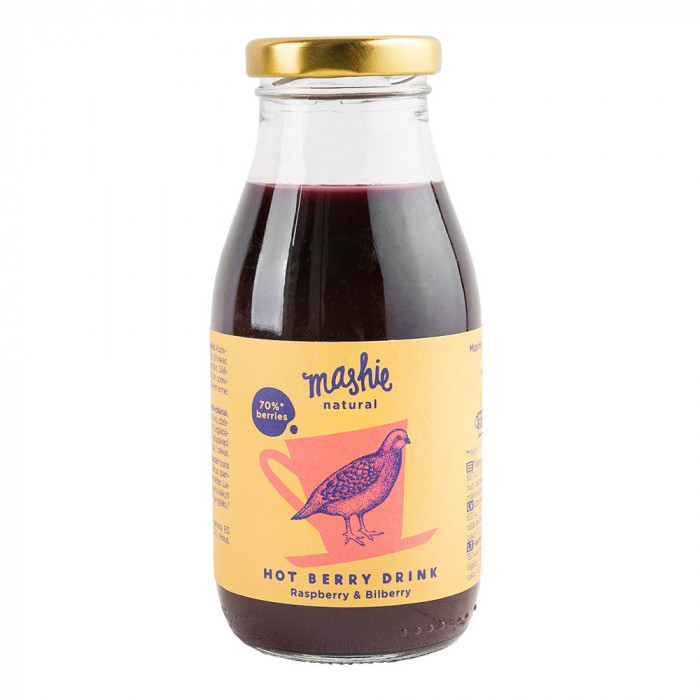 Raspberry and bilberry puree Mashie by Nordic Berry, 250 ml - Coffee Friend