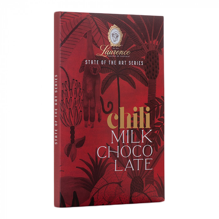 Milk chocolate with chili Laurence, 80 g - Coffee Friend