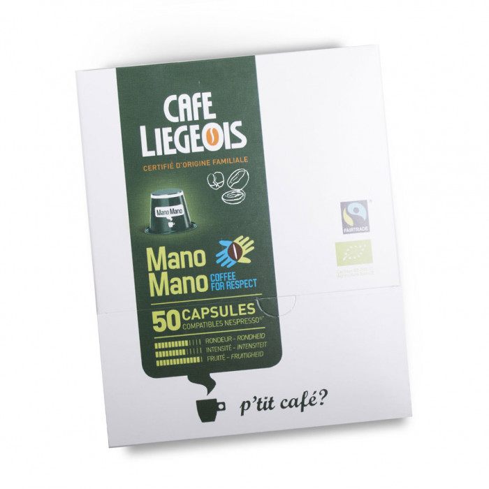 Coffee capsules Café Liégeois "Mano Mano", 50 pcs. - Coffee Friend