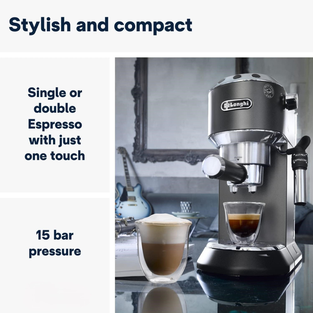 DeLonghi Dedica Style EC 685.BK Espresso Coffee Machine - Black