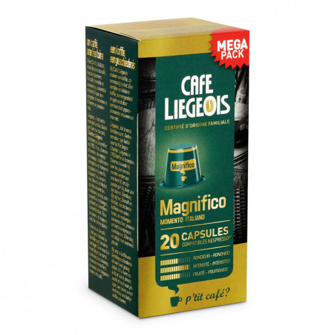 Coffee capsules Café Liégeois "Magnifico", 20 pcs. - Coffee Friend