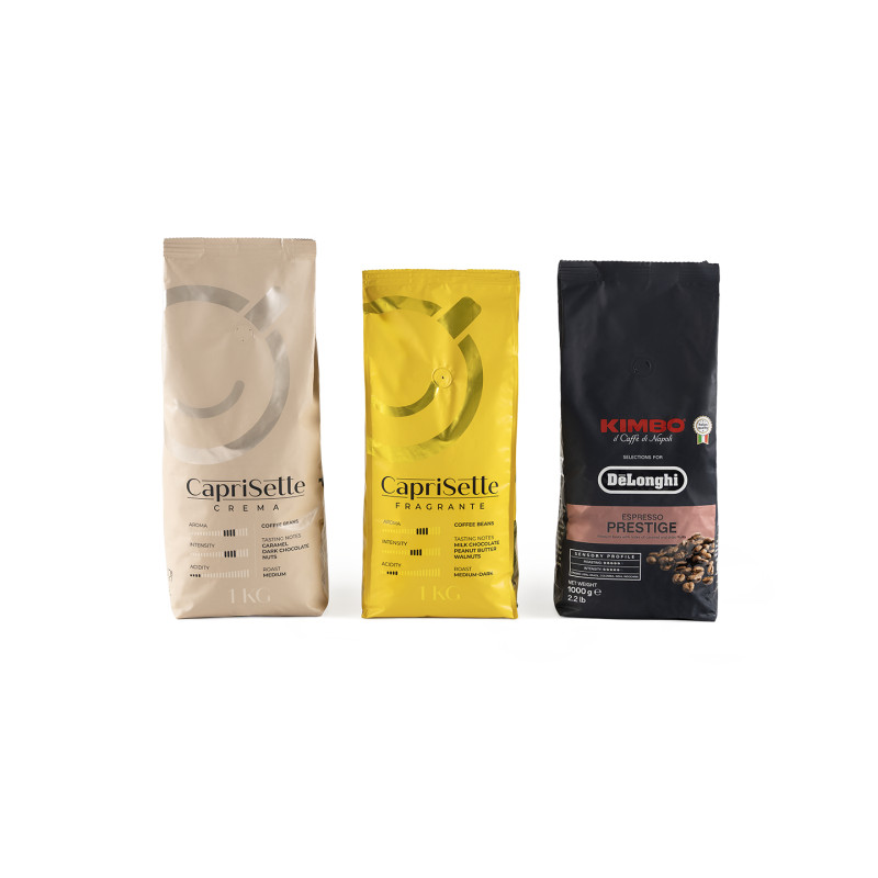 Zestaw ziaren kawy Caprisette Fragrante x Caprisette Crema x DeLonghi ...