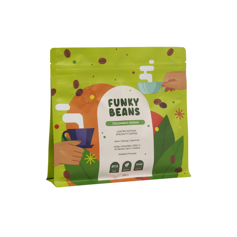 Specialty coffee beans Funky Beans Colombia Geisha, 200 g | Coffee Friend