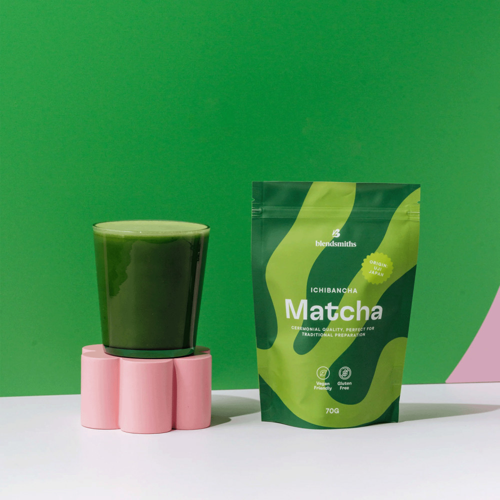 Ceremonial-grade matcha green tea Blendsmiths Ichibancha Matcha, 70 g