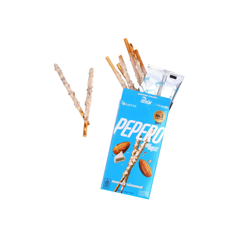 Cookie sticks Pepero Snowy Almond, 32 g | Coffee Friend