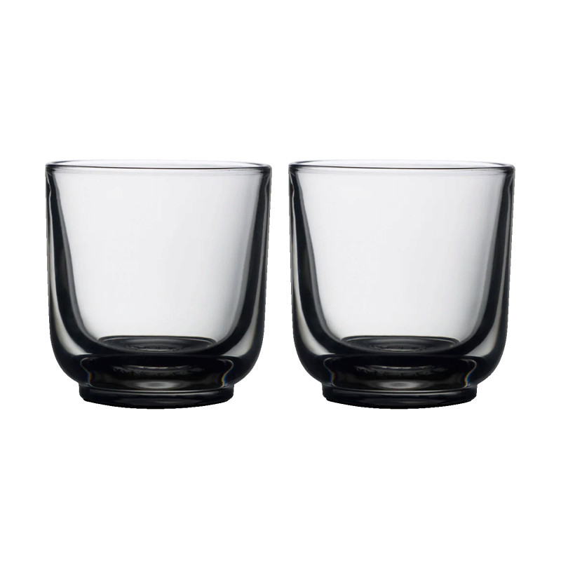 Fellow Pirch Cappuccino Smoke glass set, 2 pcs. x 192 ml | Coffee Friend