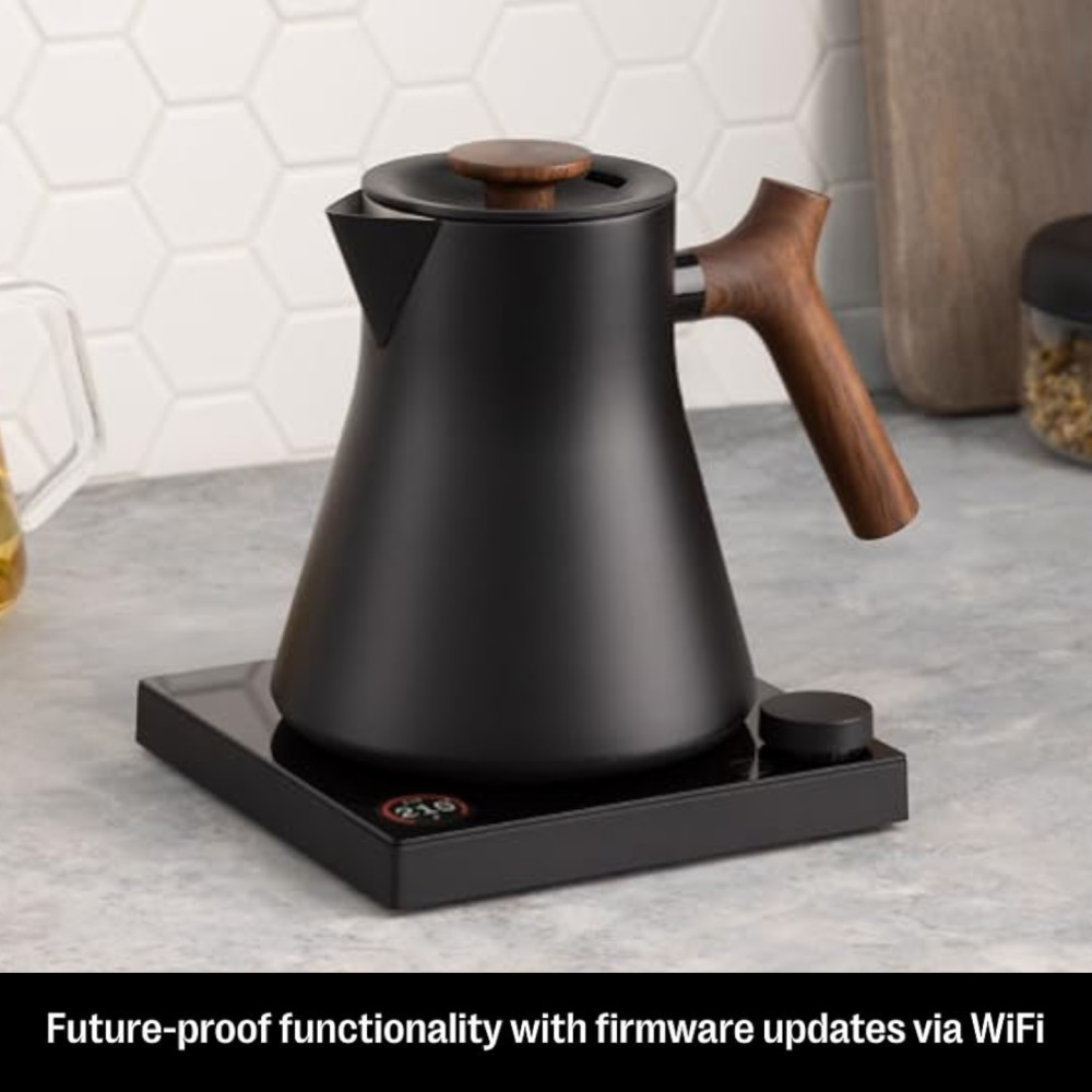 Fellow Corvo EKG Pro Electric Kettle, 0.9 L - Matte Black/Walnut Handle ...