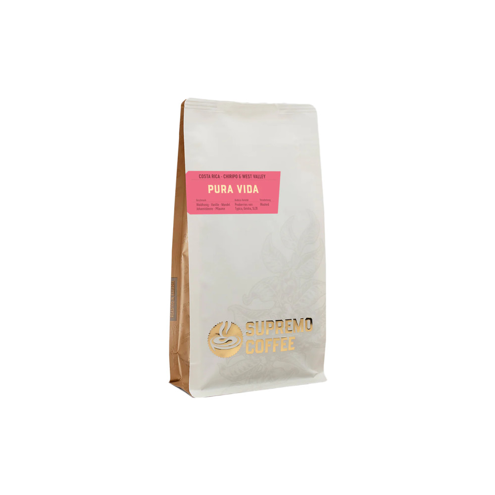 Kaffeebohnen Supremo Coffee Costa Rica Pura Vida, 250 g