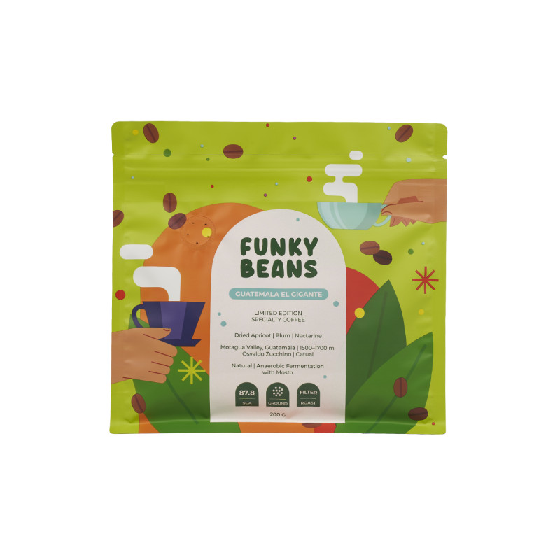 Ground specialty coffee Funky Beans Guatemala El Gigante, 200 g ...