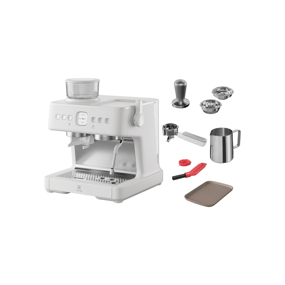 Electrolux E8EC1-8SW pusiau automatinis kavos aparatas su malūnėliu ...