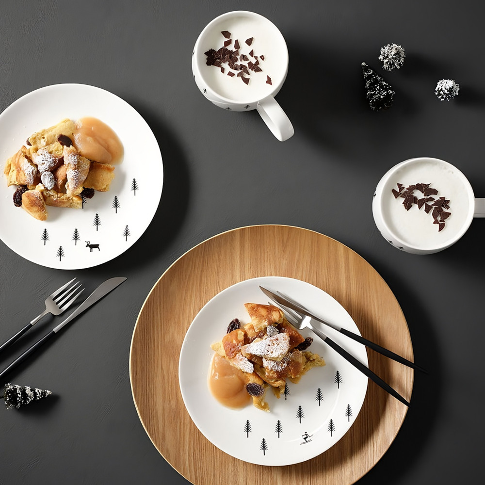 Dessert plate Asa Selection Snow Tracks, 20.5 cm | Coffee Friend