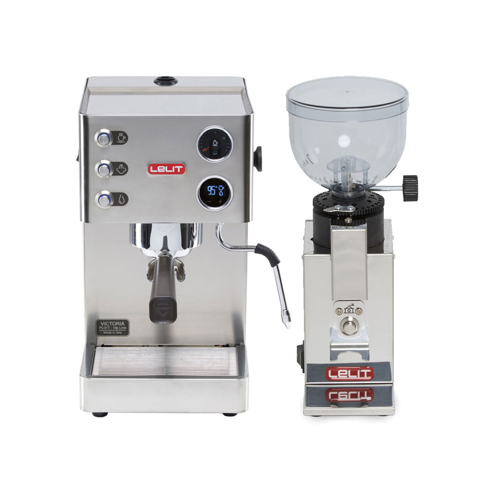 Lelit Victoria PL91T Espressomaschine + Fred PL043MMI Mühle