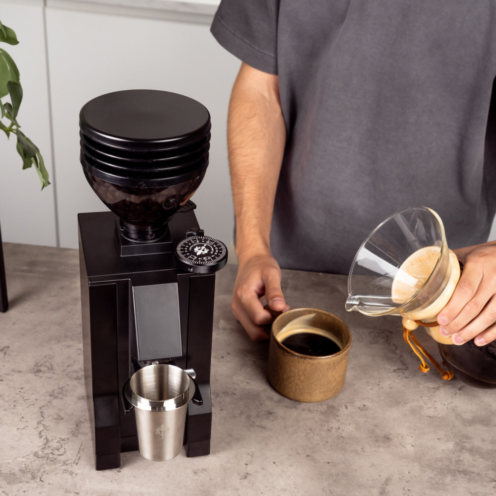 Eureka Mignon Zero 55s 15BL Espresso Coffee Grinder – Burr, Matte Black