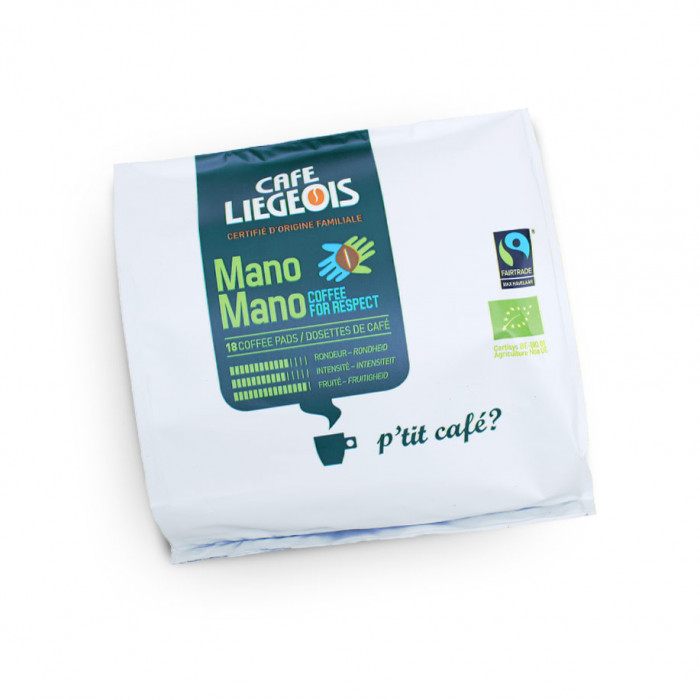 Coffee pads Café Liégeois Mano Mano, 18 pcs. - Coffee Friend