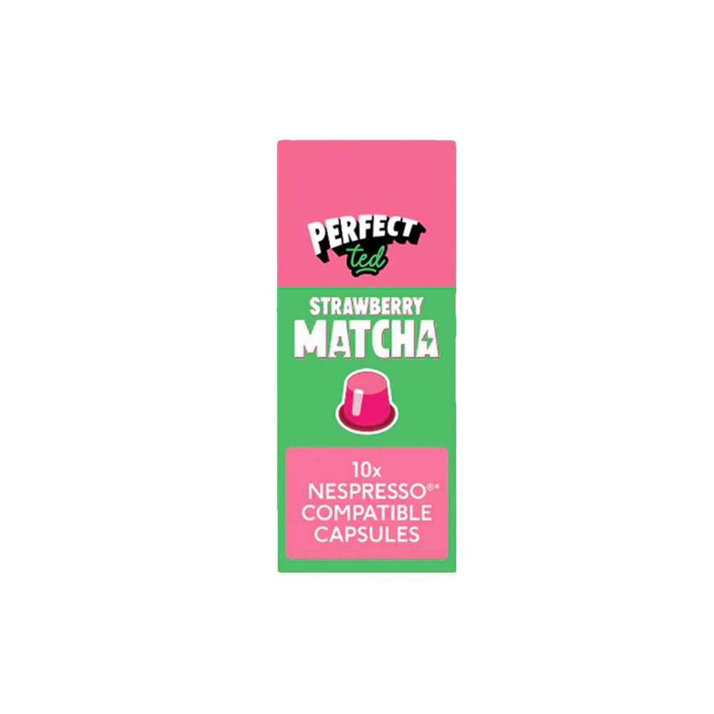 Strawberry-flavoured matcha pods for Nespresso® Original coffee ...