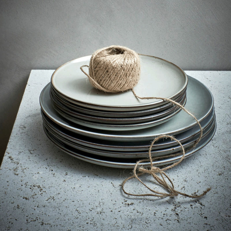 Plate ONA Green Freckles, 19.5 cm