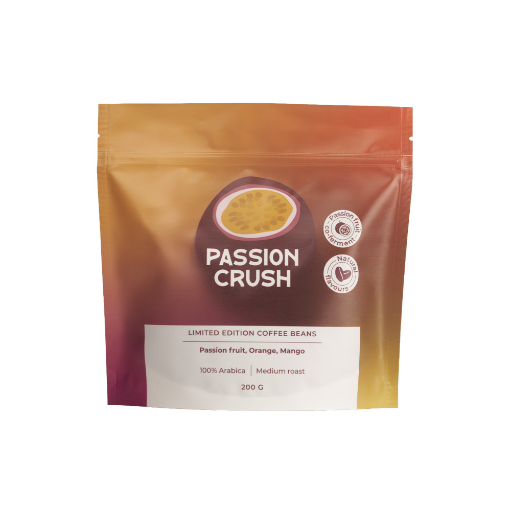 Limited-edition coffee beans Passion Crush (passion fruit co-ferment ...