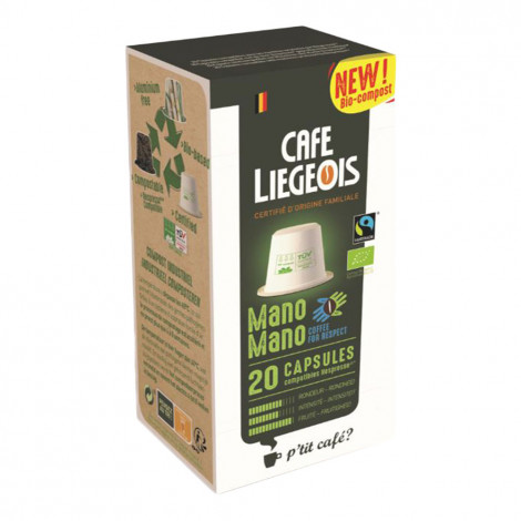 Coffee capsules Café Liégeois "Mano Mano", 20 pcs. - Coffee Friend