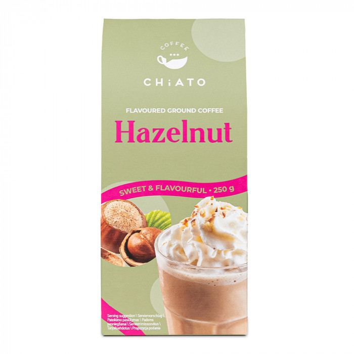 Hazelnut-flavoured ground coffee CHiATO Hazelnut, 250 g - Coffee Friend