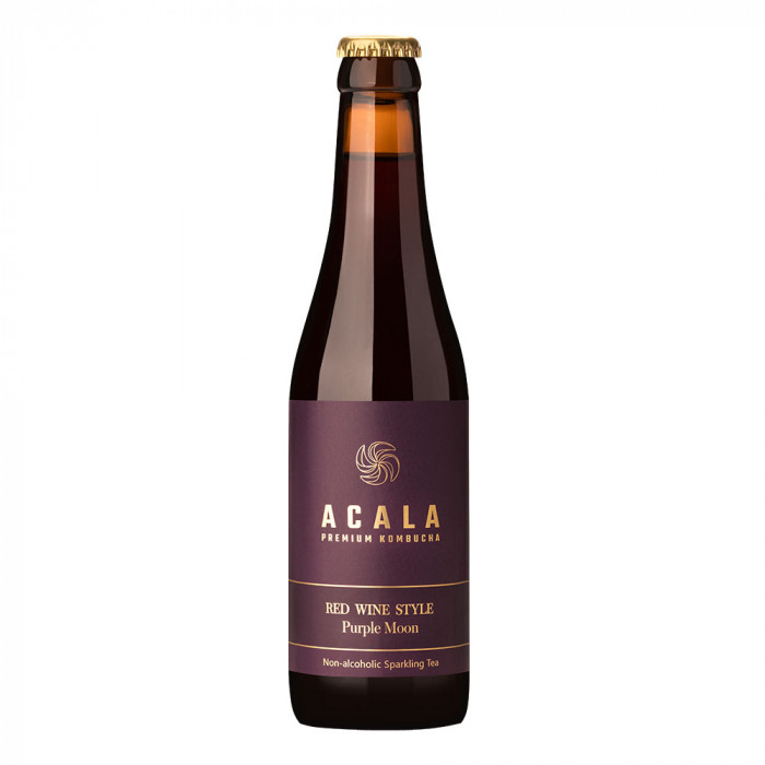 Fine sparkling fermented tea drink ACALA Premium Kombucha Purple Moon ...