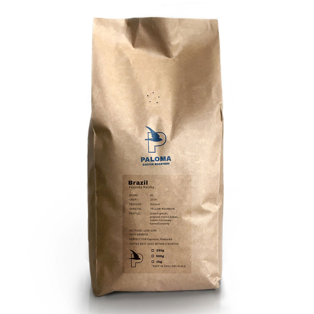 Kawa ziarnista Paloma Coffee Roastery Brazil Fazenda Rainha, 1 kg