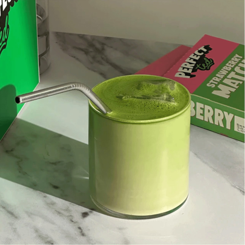 Strawberry-flavoured matcha pods for Nespresso® Original coffee ...