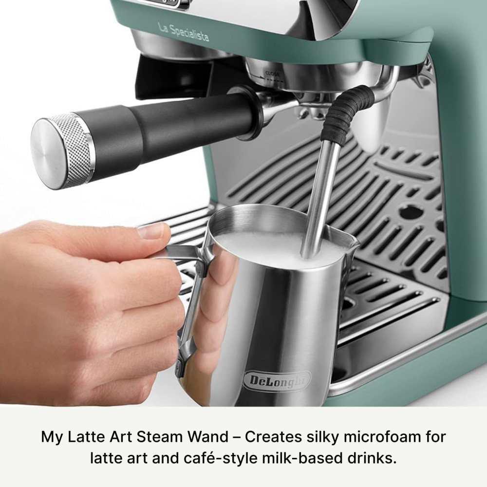 DeLonghi La Specialista Arte EC9155.GR Espresso Coffee Machine - Green ...