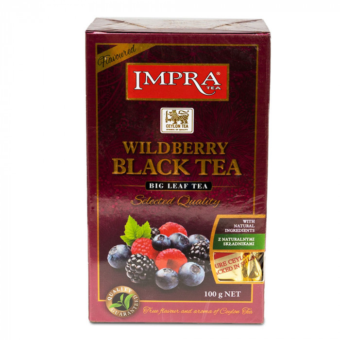 Juodoji arbata Imprea Tea Wild Berry, 100 g - Kavos Draugas