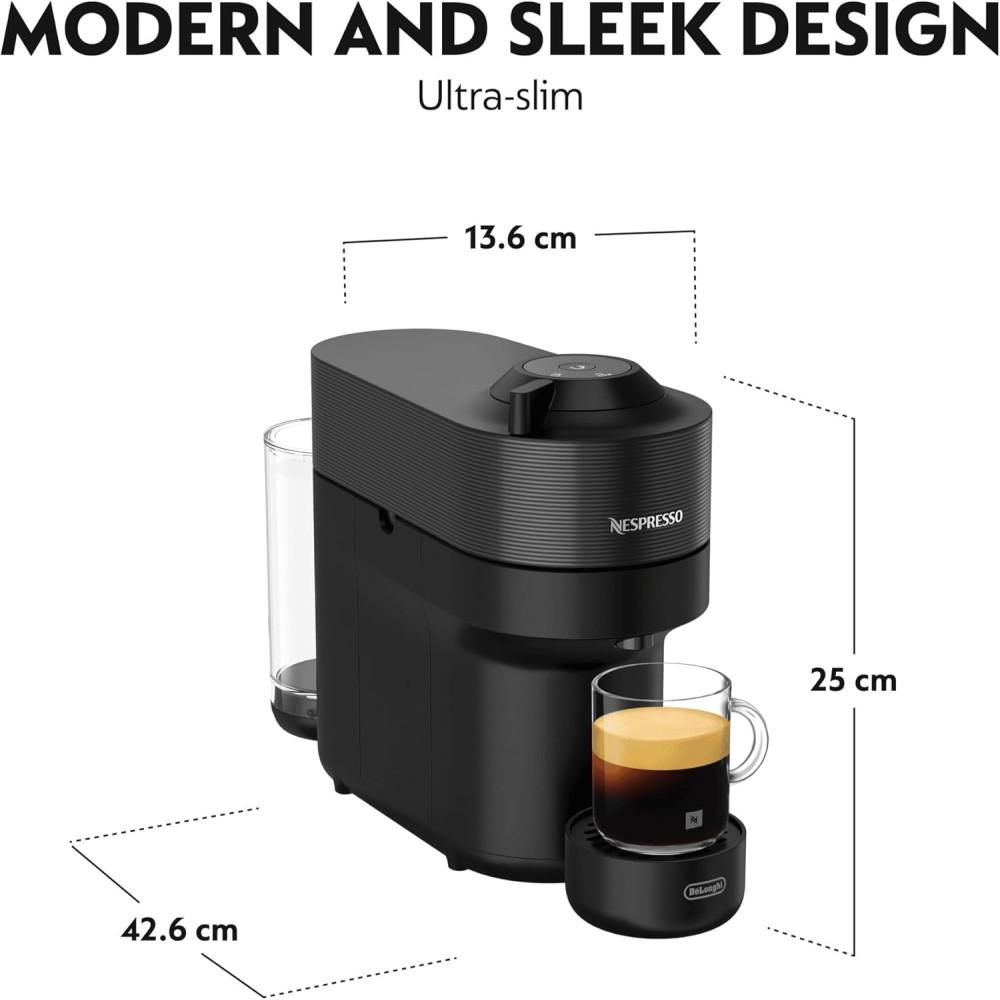Nespresso Vertuo Pop ENV90B Coffee Pod Machine (DeLonghi) - Black ...