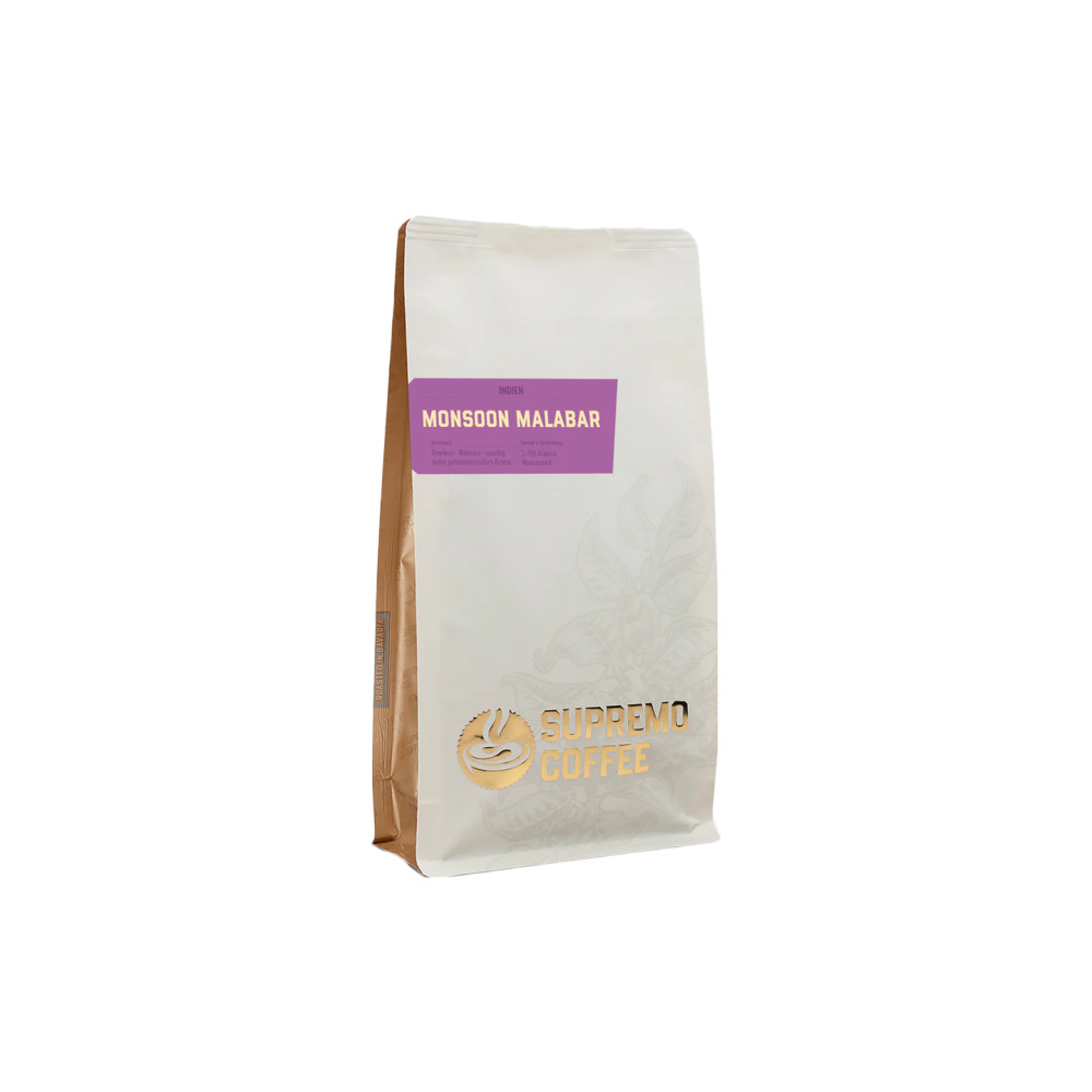 Kaffeebohnen Supremo Coffee Indien Monsooned Malabar AA, 250 g