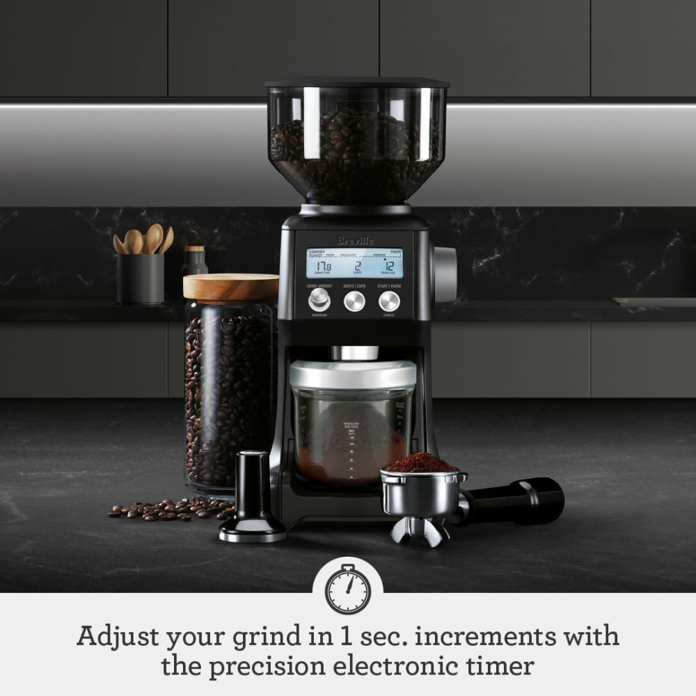 Sage the Smart Grinder™ Pro SCG820BTR Espresso Grinder for Home – Black ...