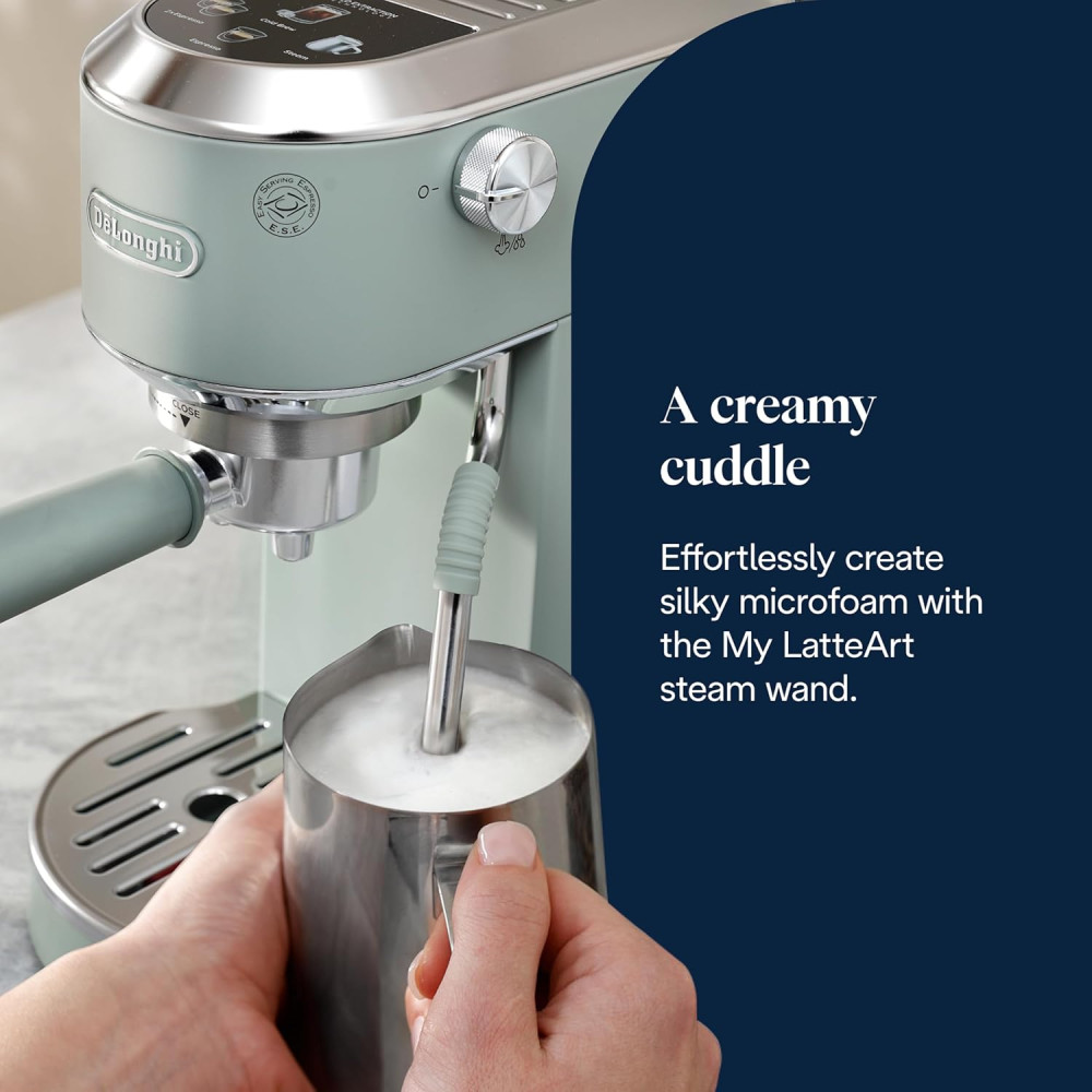 DeLonghi Dedica Duo EC890.GR Espresso Coffee Machine - Green | Coffee ...