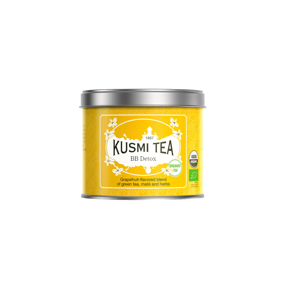 Organic blend of green and mate tea Kusmi Tea BB Detox, 100 g (in a ...