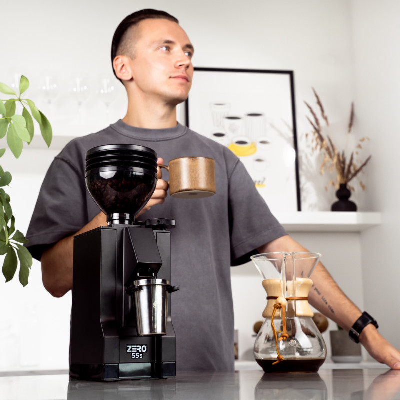 Eureka Mignon Zero 55s 15BL Espresso Coffee Grinder – Burr, Matte Black ...
