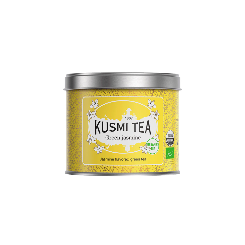Organic green tea Kusmi Tea Green Jasmine, 90 g (in a metal tin ...