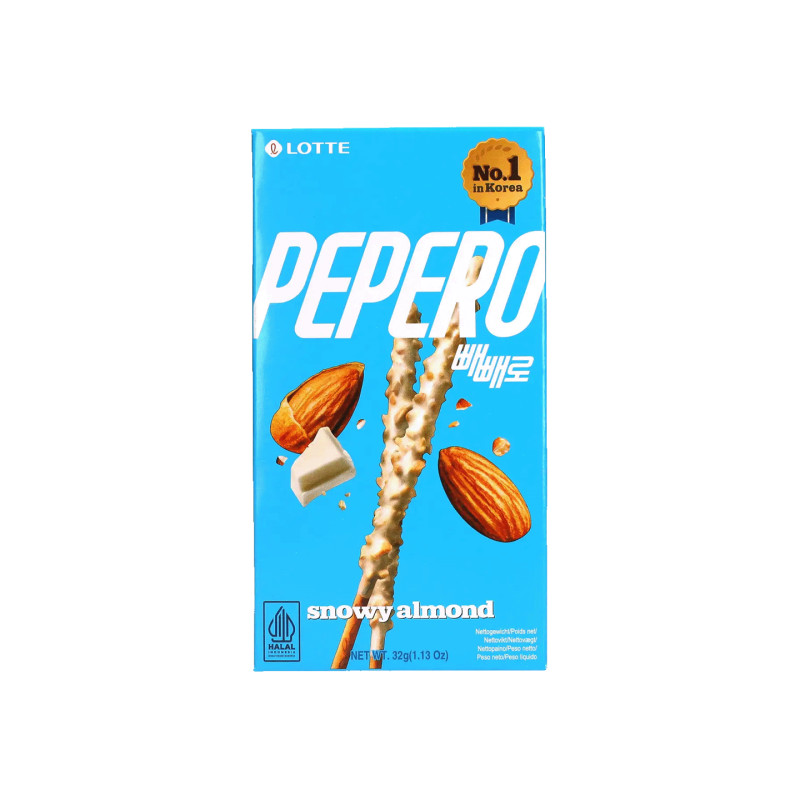 Kekssticks Pepero Snowy Almond, 32 g