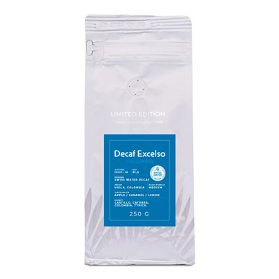 Specialty decaf coffee beans Colombia Decaf Excelso, 250 g - Coffee Friend