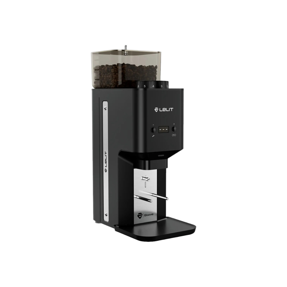 Młynek do kawy espresso Lelit Steve PM20 – żarnowy, czarny