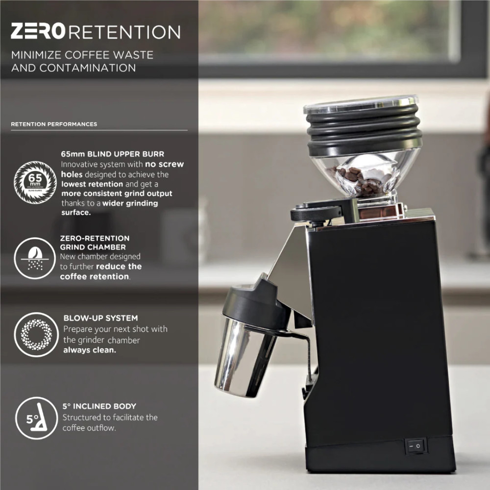 Eureka Mignon Zero 65 All Purpose Espresso Coffee Grinder - Matt Black