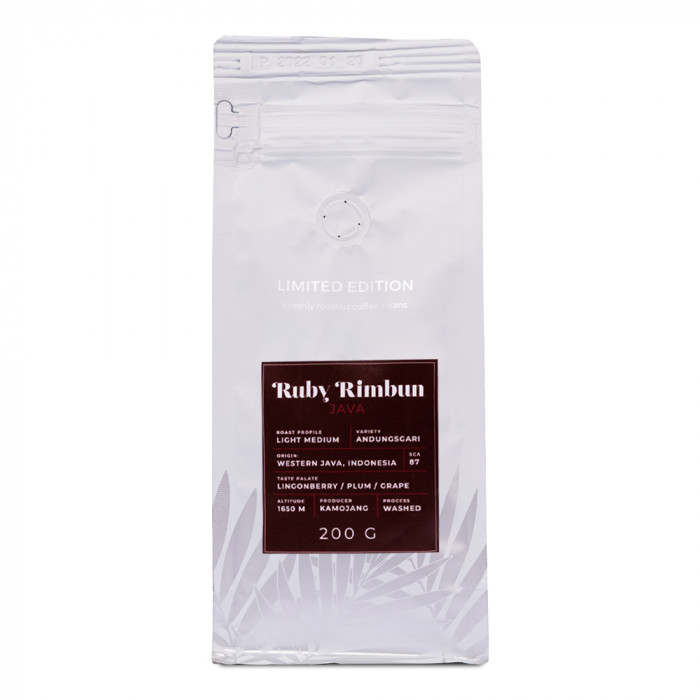 Specialty coffee beans Java Ruby Rimbun, 200 g - Coffee Friend