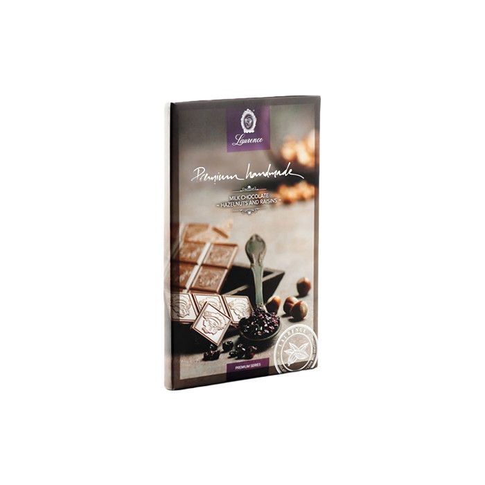 Milk chocolate with hazelnuts and raisins Laurence, 80 g | Coffee Friend