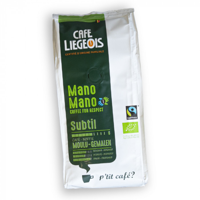 Ground coffee Café Liégeois Mano Mano Subtil, 250 g - Coffee Friend